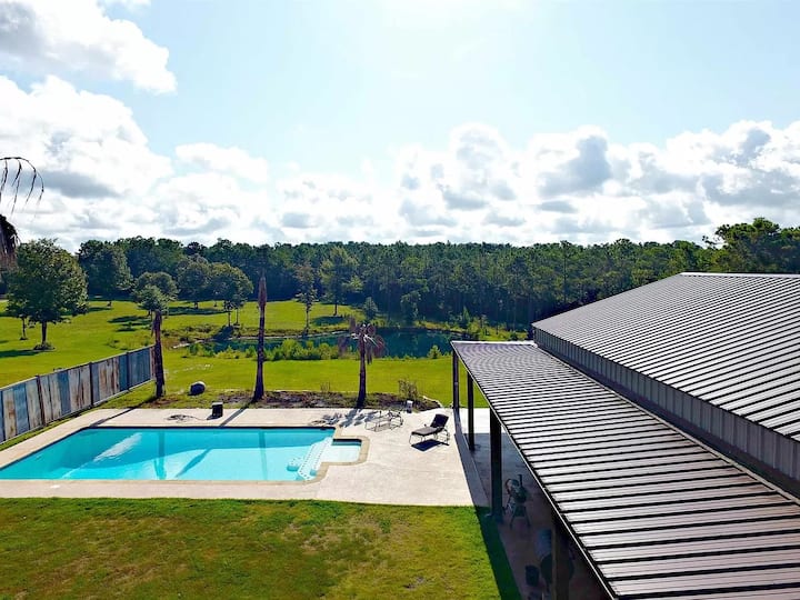 Sleeps 10+pool @Lakesamrayburn Barndo+boat Parking - Sam Rayburn, TX