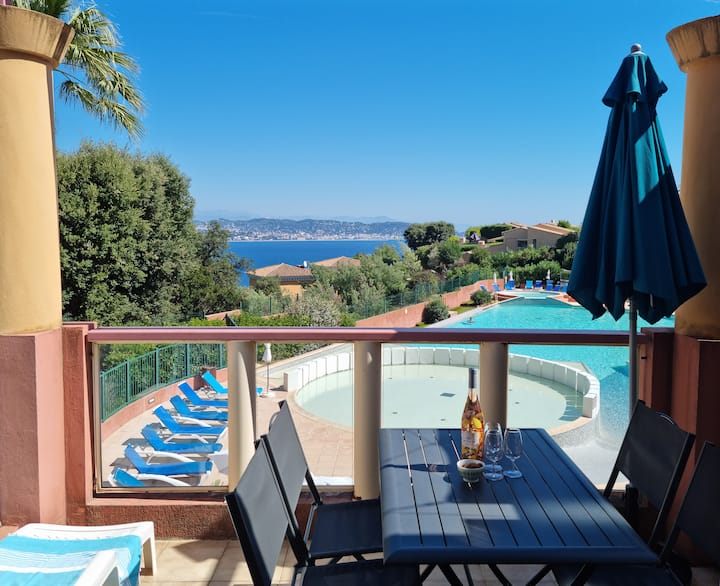 Magnifique Vue Mer Et Piscine - Plage de Théoule-sur-Mer