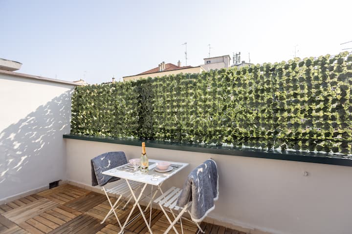 Charming Attic With Terrace • Wi-fi Netflix - Milánó