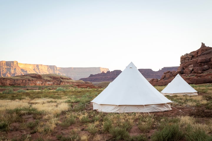 Glamping Family Tent @ Private Riverside Ranch - Moab, UT