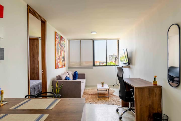 Studio 1 Br Wi-fi 500 Mbps, Pool, Gym, Malecon! - Barranquilla