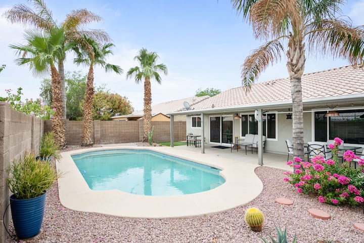 Sunkissed Private Pool 3br Oasis W/ Outdoor Lounge - azstateparks, Phoenix