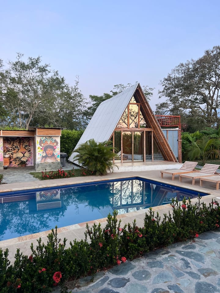 Cabañas En Glamping Casa Bamboo, Aparco Ibagué - Ibagué