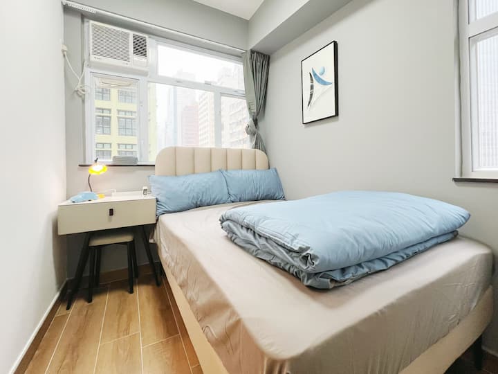 Co-living Bright Window Double Room@210hennessy Rd - Wan Chai