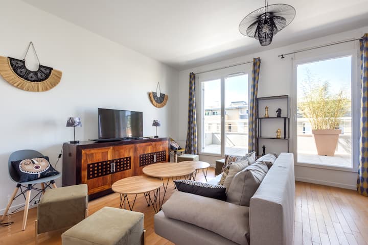 Appart Moderne, 6pers, 10min Disney+parking+wifi - Marne-la-Vallée