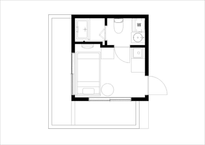 恵比寿駅から徒歩4分/渋谷駅まで徒歩圏内/家具家電付/hj Shibuya E01 - Shibuya Station