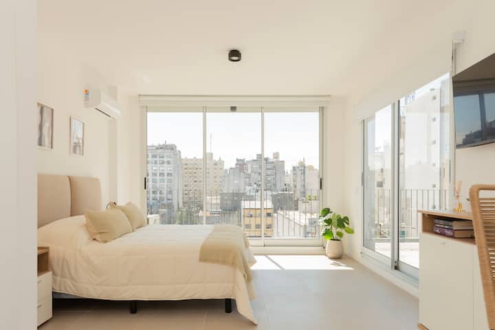 Terrace Oasis Downtown Studio Ba - Buenos Aires