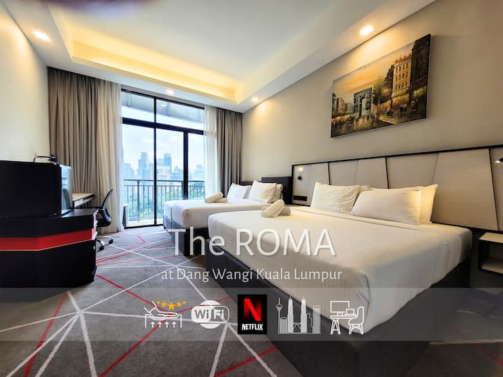 Kltower View Klcc 4pax 5min Lrt Netflix Wifi - 吉隆坡
