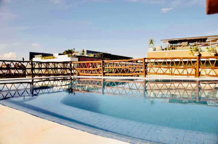 Pool +Beach +5a Ave +Hot Tub+shopping+restaurants - Playa del Carmen