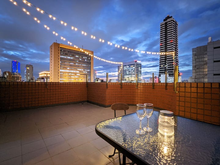 [Rooftop Taipei] 3分鐘到捷運｜高樓層｜大露台 - Taipei