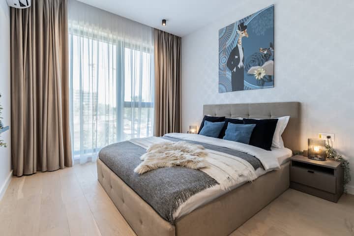 Modern 1br  | Brand New Aviatiei Building - Bucarest