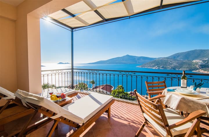 Turtle View Apartment- 2 Bed Apartment Sea Views - Kalkan
