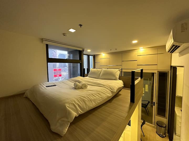 Cozy One Bed Near Mrt Rama9/airport Link - Bangkok