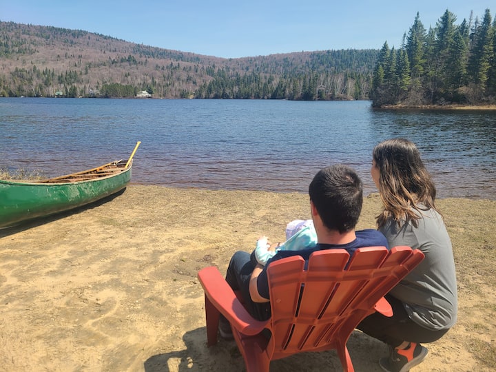 Chalet Boréal - Spa En Nature Avec Plage Et Foyer - Saint-Donat