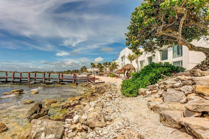 Amazing Ocean View Penthouse With Beach Club - Akumal