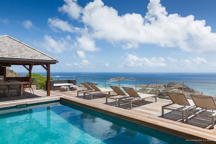 Villa Azul 4 Chambres  Vue Lagon - Saint Barthélemy