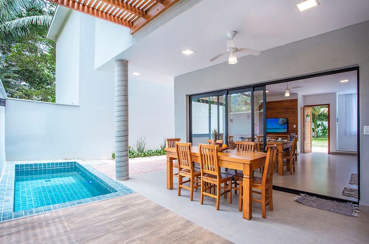 Casa Novíssima 03 Suítes C/piscina Em Maresias - São Sebastião