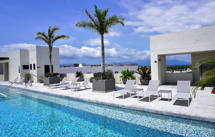 Apartment In Nuevo Vallarta Rooftop With Pool - Nuevo Vallarta