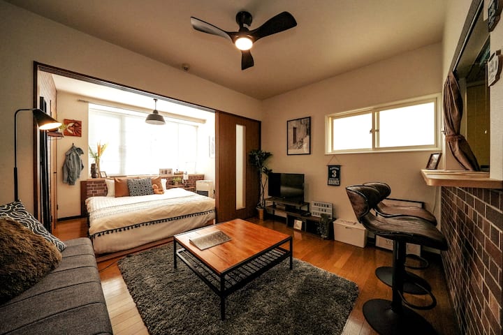 Ir102-free Parking/10 Min To Odori/~3pax/queen Bed - Sapporo
