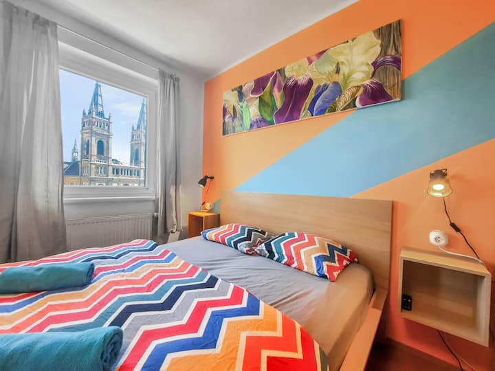 Cozy Retreat W/ Ac @Josefstadt ~Wifi ~12min Center - Bécs