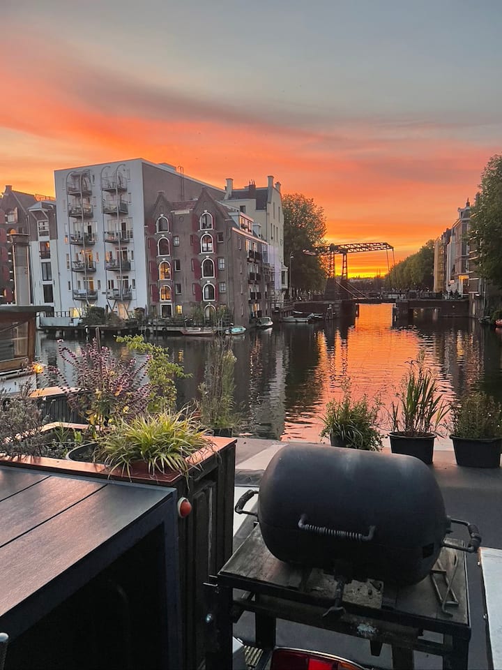 Entire Houseboat In Green Oasis In The Cityheart - Amsterdam