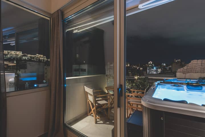 Acropolis View Suite With Jacuzzi-livingstonepearl - Atenas