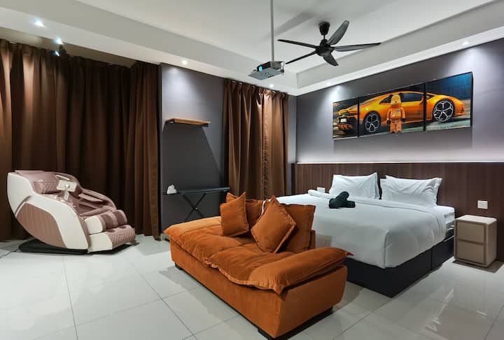 Luxury Couple Suites|bathtub|netflix|near Jonker - Malacca