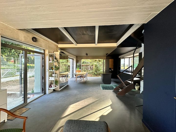 Maison Campagne Pisé Architecte Loft Contemporain - Lac de Paladru