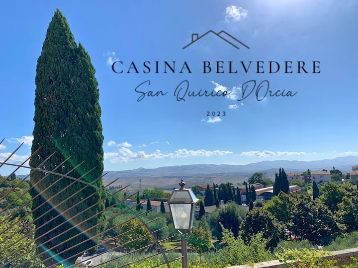 Casina Belvedere - Vista Panoramica Val D'orcia - San Quirico d'Orcia