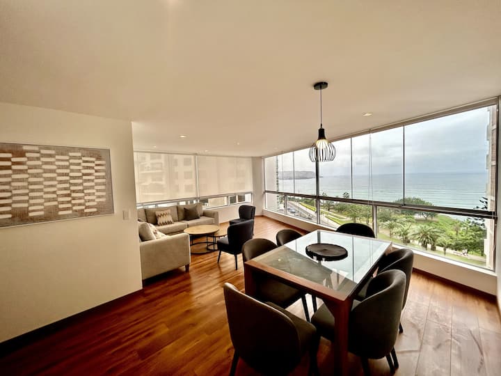 Hermoso Flat Frente Al Mar - Lima