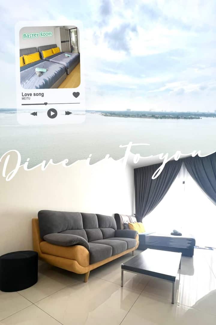 18pax 04johor Utm ,Skudai,ciq, Danga Bay 3 Room - 新山