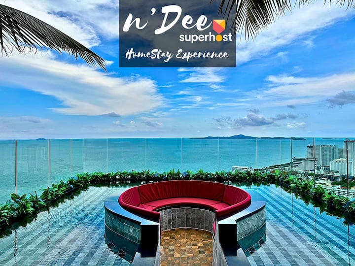 Monthly Stay - Great Sea View @Riviera Ocean Drive - Pattaya