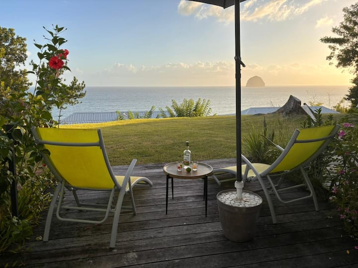 Studio Vue Mer Avec Piscine  "Le Ti' Toun" - Martinique