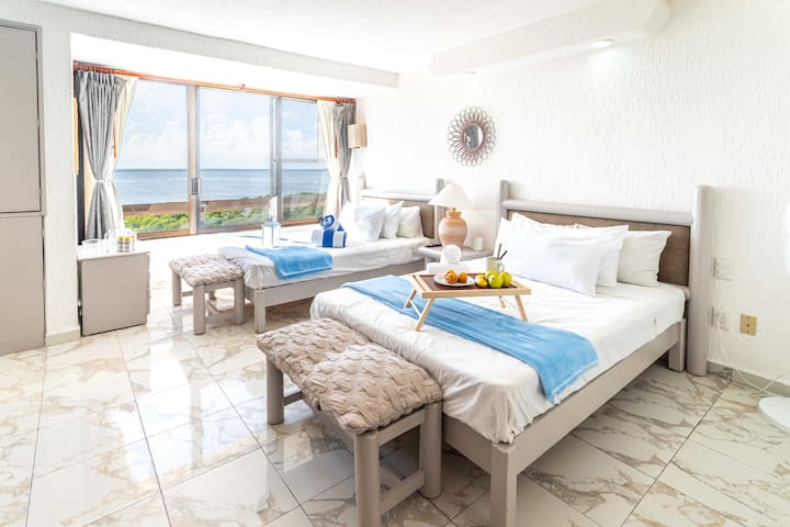 Loft A Pie De Playa, Zona Hotelera, Piscina, A/c - Cancún