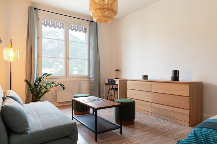 Studio Central Cosy • Vue Imprenable Bastille - Grenoble