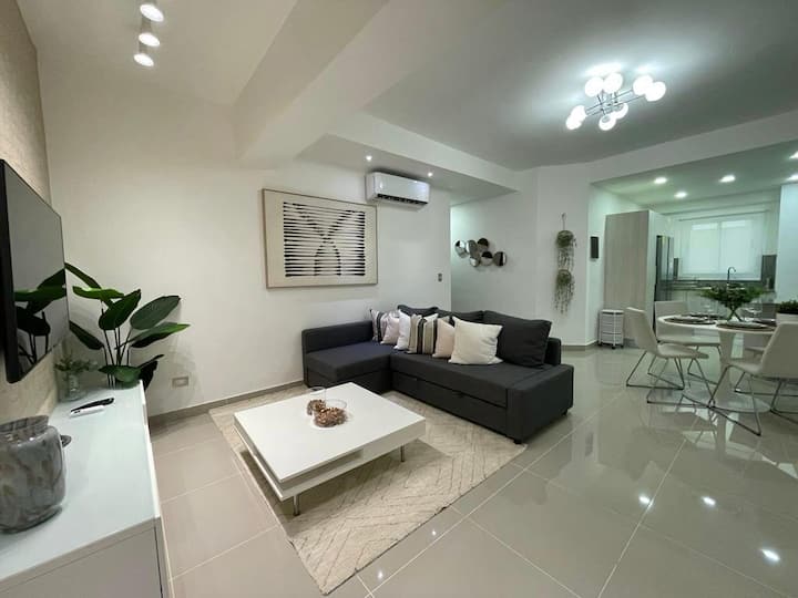 Bright 1br Apt + Sofabed W Patio - Santo Domingo