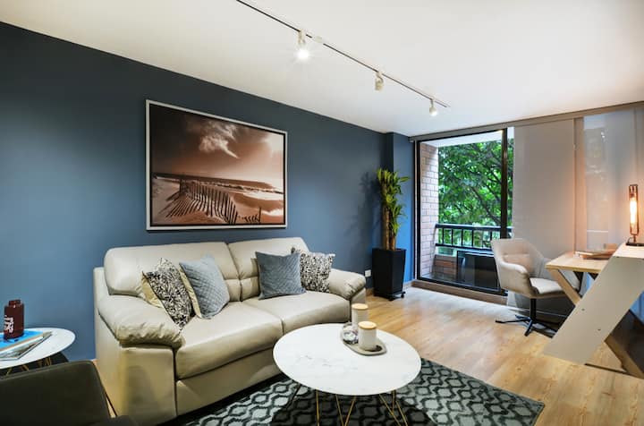 |Ep| Magnificent Apt In Provenza W/ac,balcony,desk - Medellín