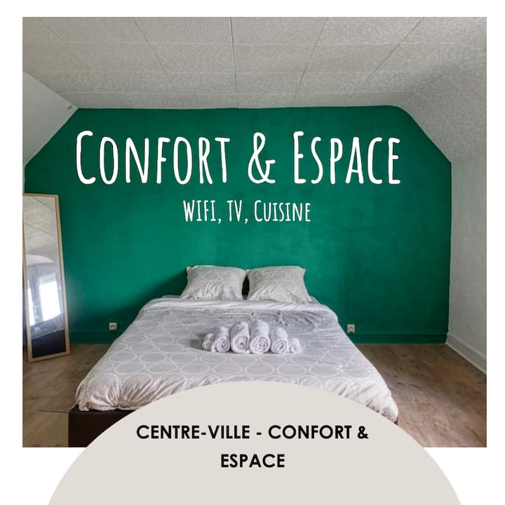 T2 Confort & Espace - Château Et Gare à 5 Minutes - Blois