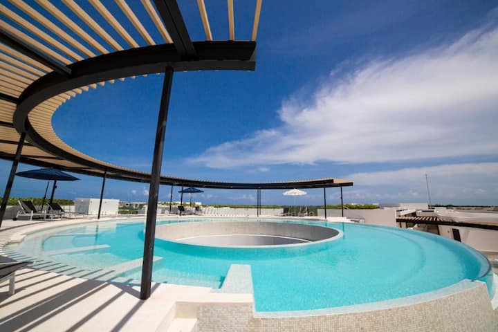 Eco Oasis With Gym, Pool, 360 Views - Tulum
