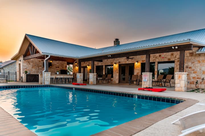 Longhorn• Pool/cabana/bbq + Free Frio@concanvip - Concan, TX