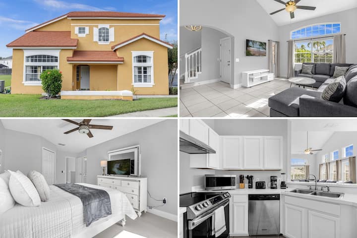 Cozy 4 Bd/ 3.5 Ba Sleeps 8! Lake Berkley (938 Pt) - Kissimmee