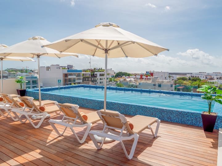 Luxury 1b Suite With Balcony And Direct Beach View - Playa del Carmen
