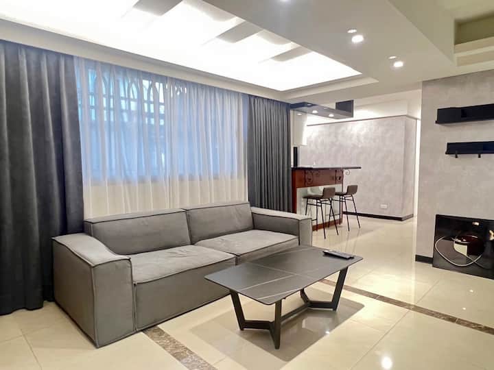 *Daan Dist.* #5ppl/三房二衛電梯公寓#mrt國父紀念館站7分鐘#市民大道美食居酒屋 - Taipei