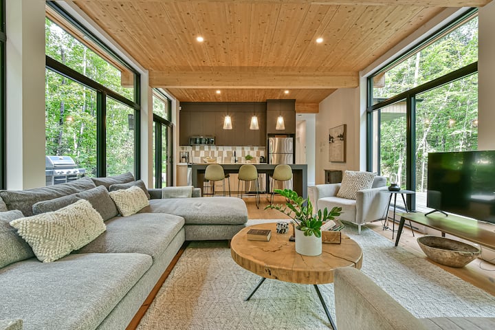Chic Chalet, En Pleine Nature, à 10 Min Tremblant - Laurentides