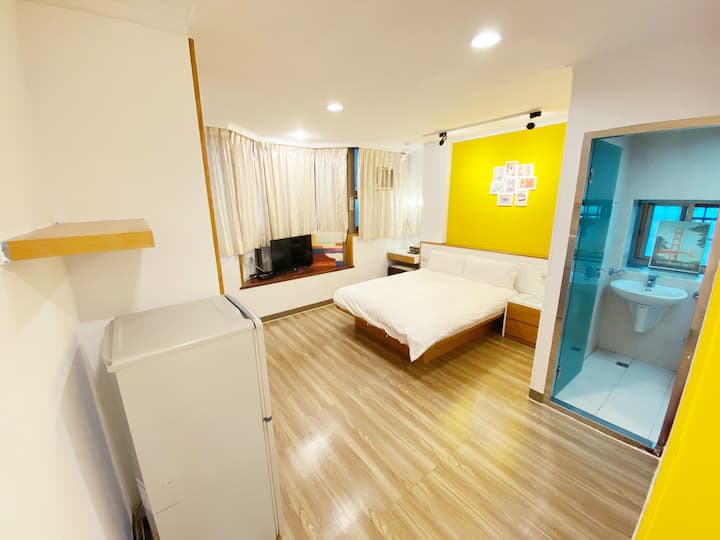 A-a3《月租》《可短租》中山捷運站/特級客房/獨立衛浴 - 다퉁 구