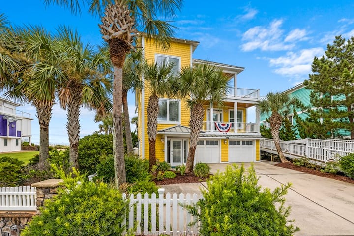Updated Beachfront Home - Kure Beach, NC