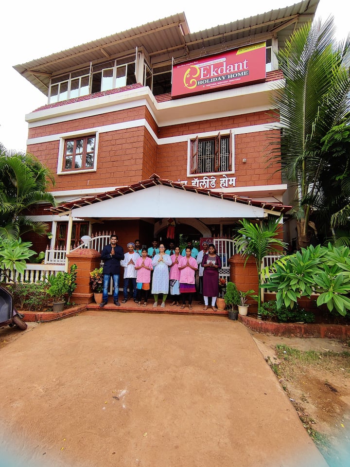Redstone House (Family Superdeluxe) By Oxystays - Ganpatipule