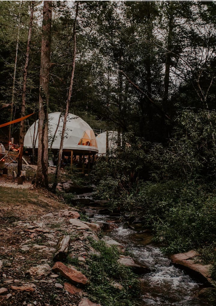 Lux Glamping Creekside Retreat - Cosby, TN