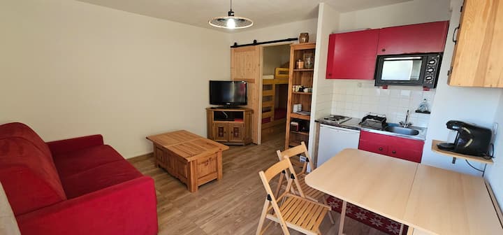 Studio Cabine 22,5 M2 + Balcon 3 M2 - Prapoutel