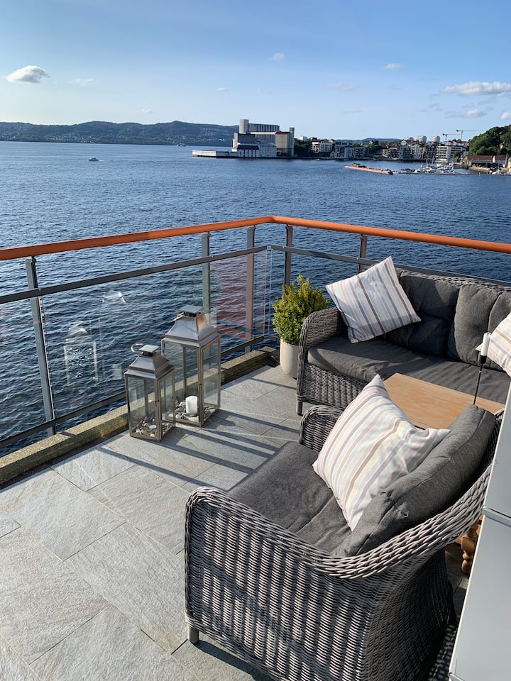Unik Toppleilighet Ved Sjøen - Bergen, Norway